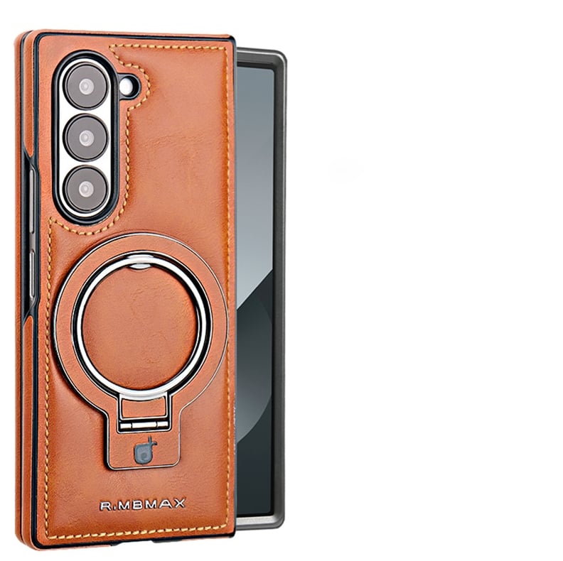 Premium PU Leather MagSafe Stand Case For Samsung Fold Series-Buy 2 ...