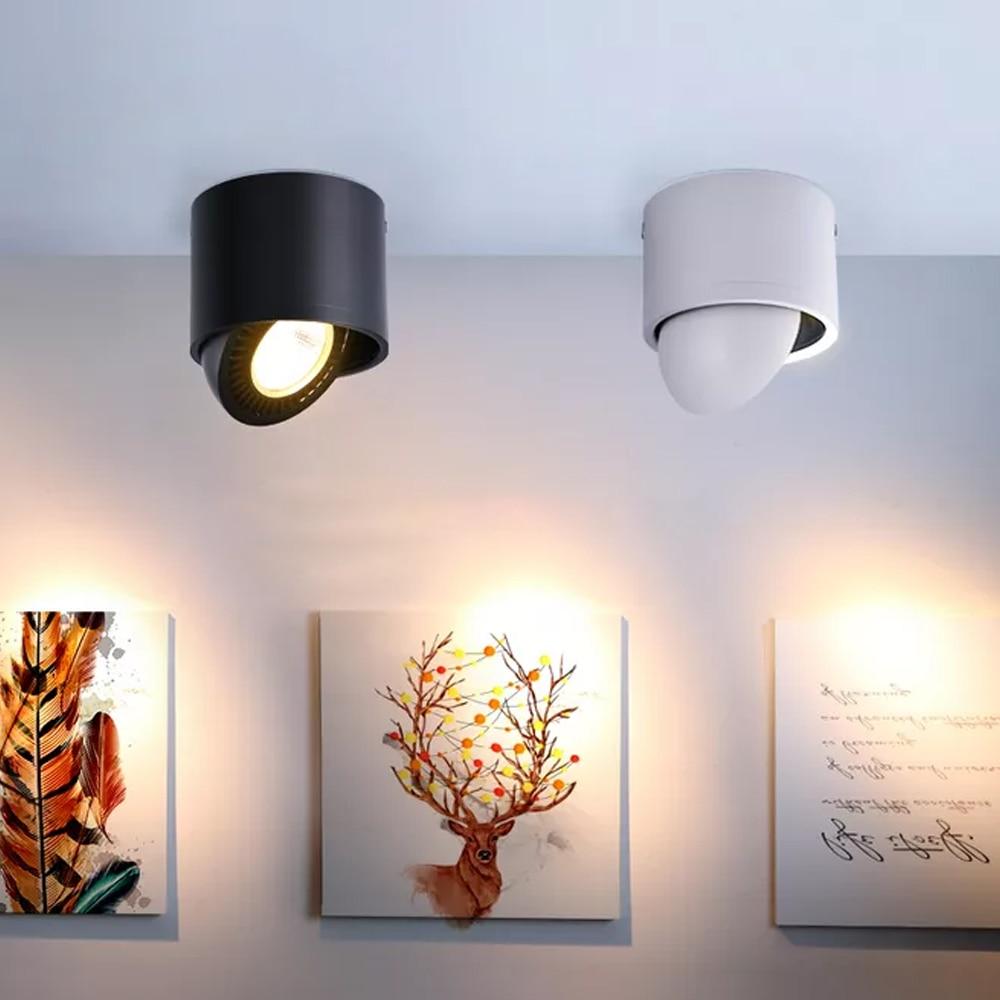 Angle Adjustable Dimmable Surface Mounted Downlight Ceiling Lamp 5W 7W ...
