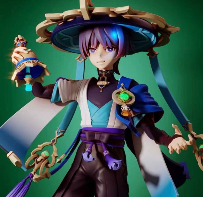 Genshin Toys Wanderer Stand Figure