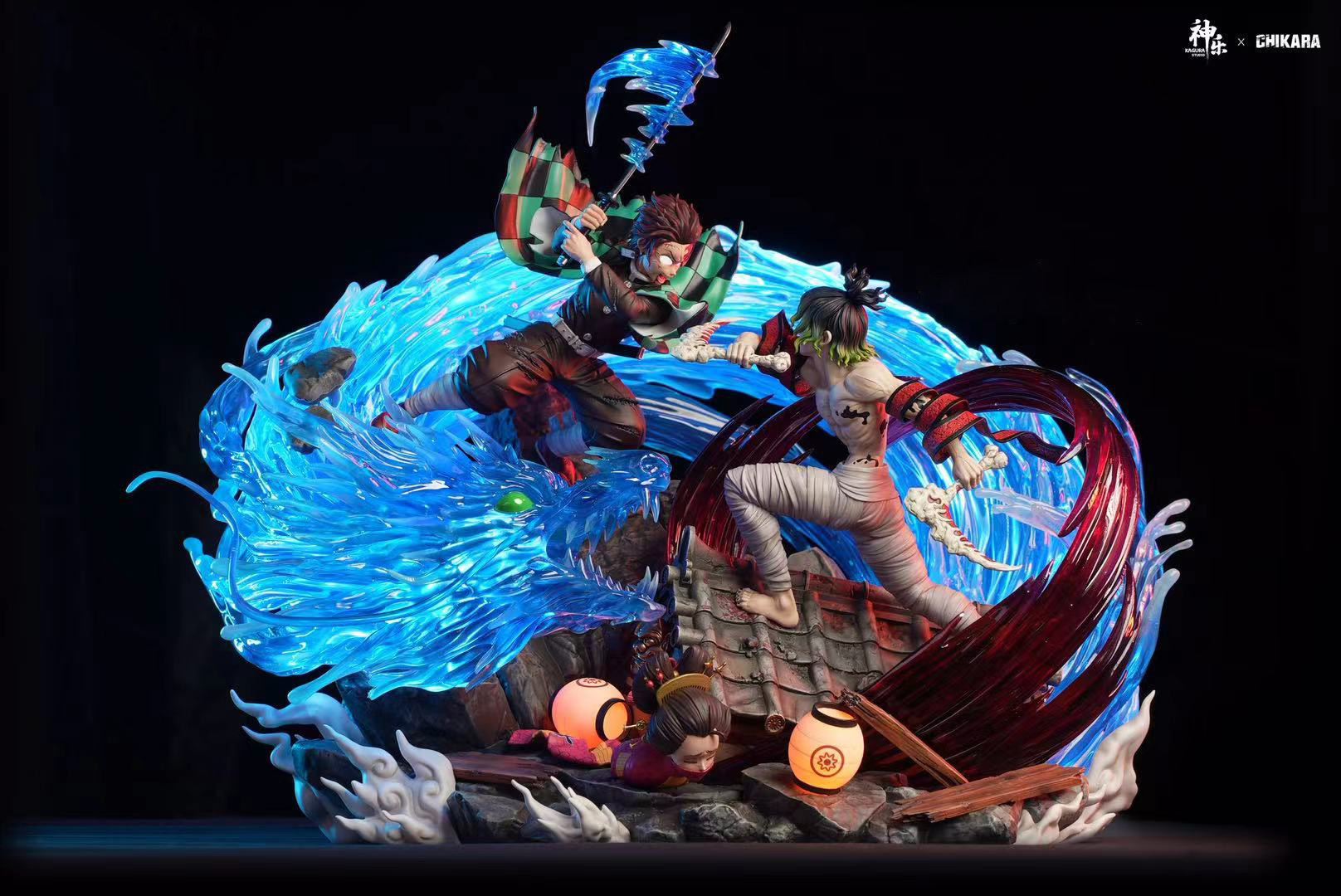 Kamado Tanjiro vs Gyutaro with LED - Demon Slayer: Kimetsu no Yaiba ...