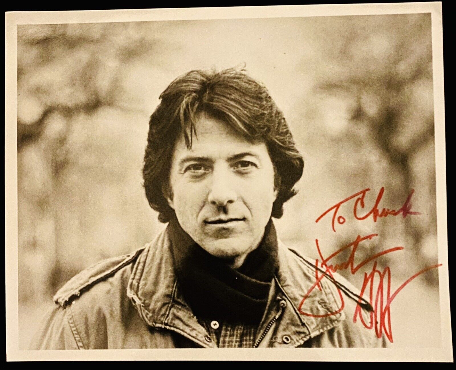 Dustin Hoffman Signed 8x10 B&W Autograph Photo Poster painting ...