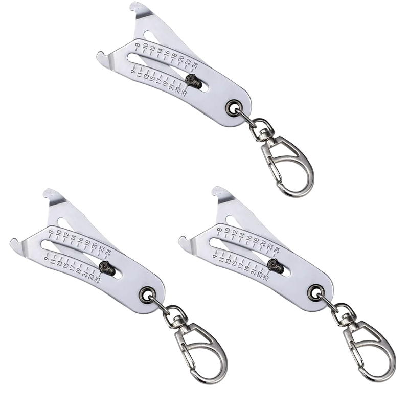 SAKER Bolt Size Checker Keychain