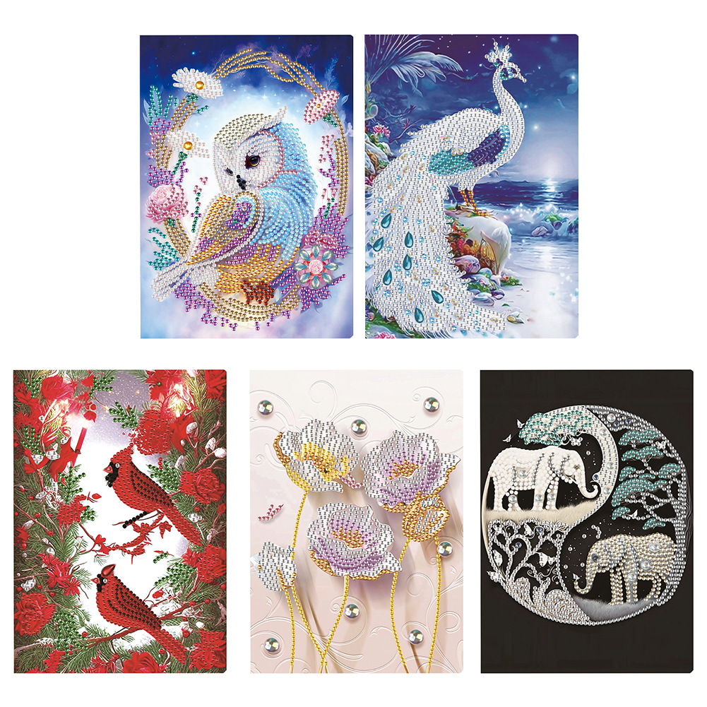 5D Diamond Mosaic Notebook 50 Pages DIY Creative A5 Art Craft Kids ...