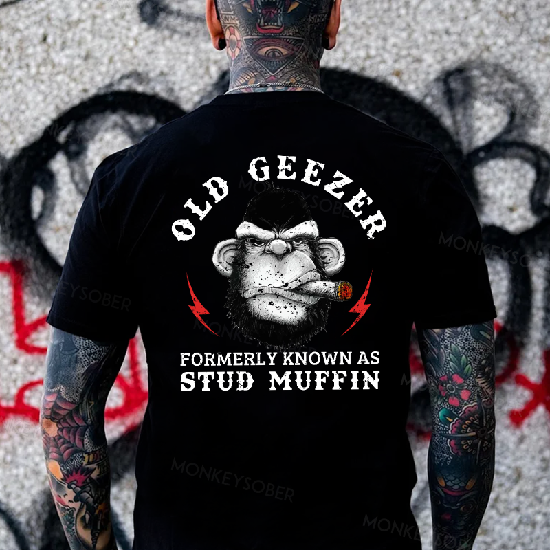 Old Geezer Formerly Known As Stud Muffin T-shirt