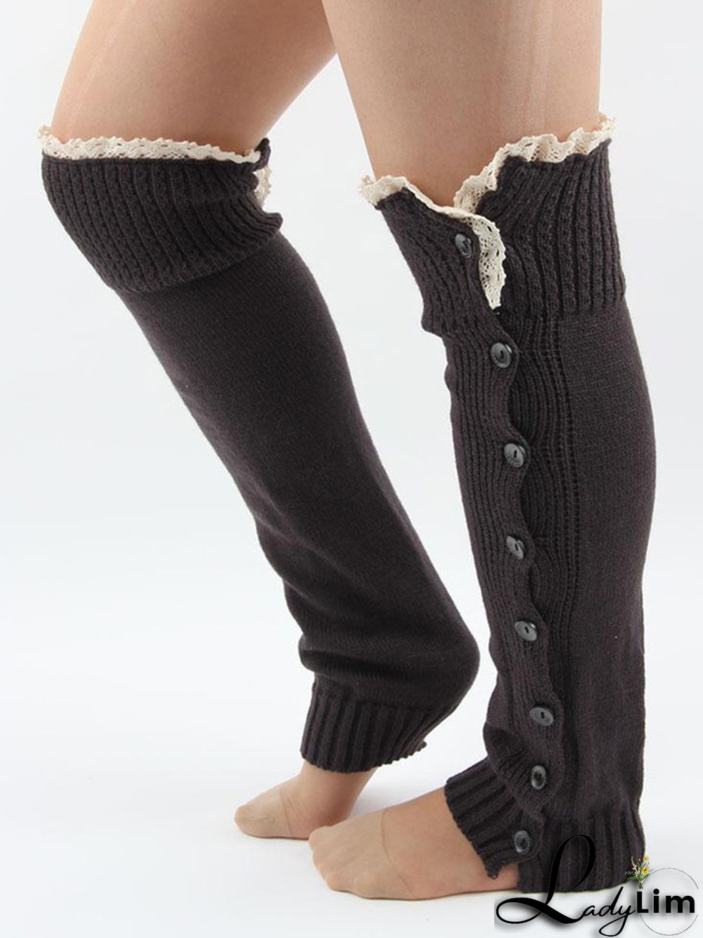 Vintage Knitting Lace Leg Warmers Accessories - Ladylim