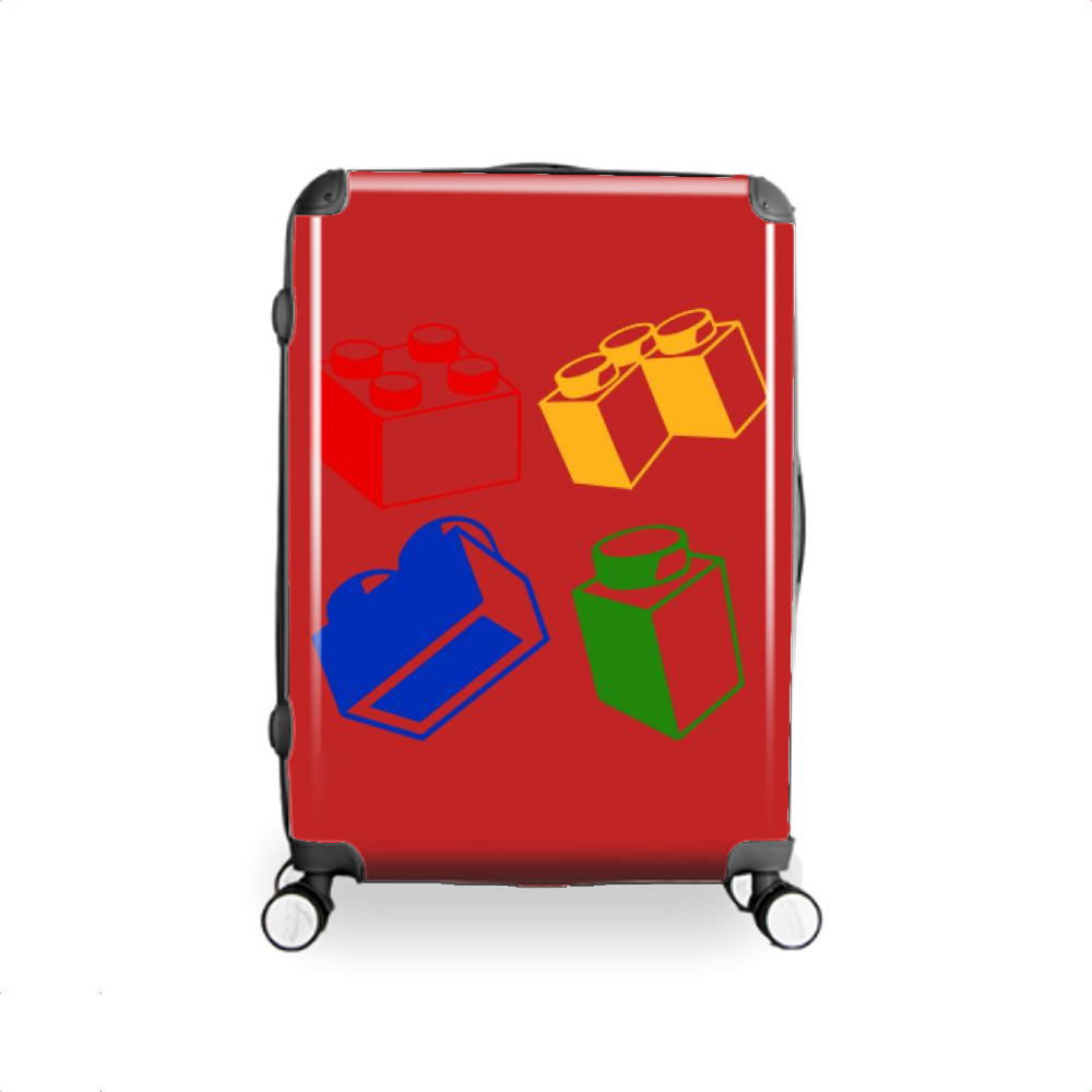 Falling Building Blocks, Lego Hardside Luggage