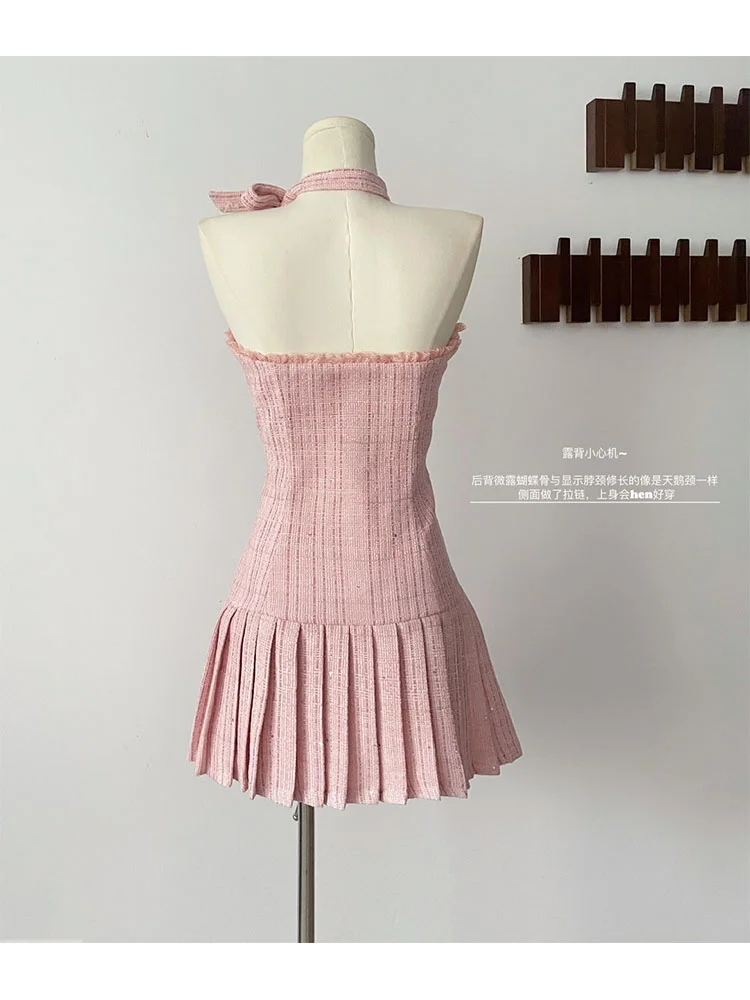 Churchf Gyaru A-Line Mini Dress Clubwear Old Money Dress Elegant French ...