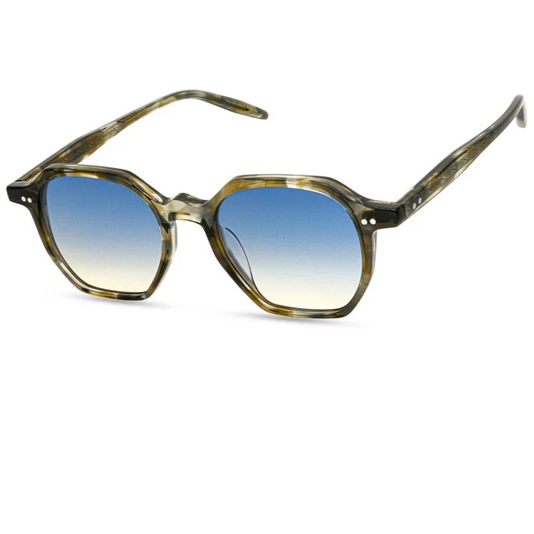 New Italy Acetate Sunglasses Polygon Square Uv400 Classical Designer ...