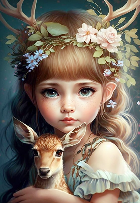 AB Diamond Painting | Fawn Girl