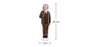 Solar powered Albert Einstein thinking statue
