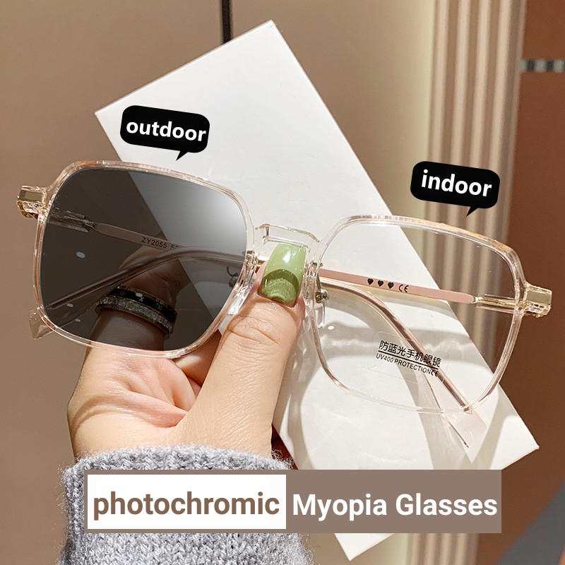 Luxury Outdoor Photochromic Glasses Unisex Color Changing Finished ...