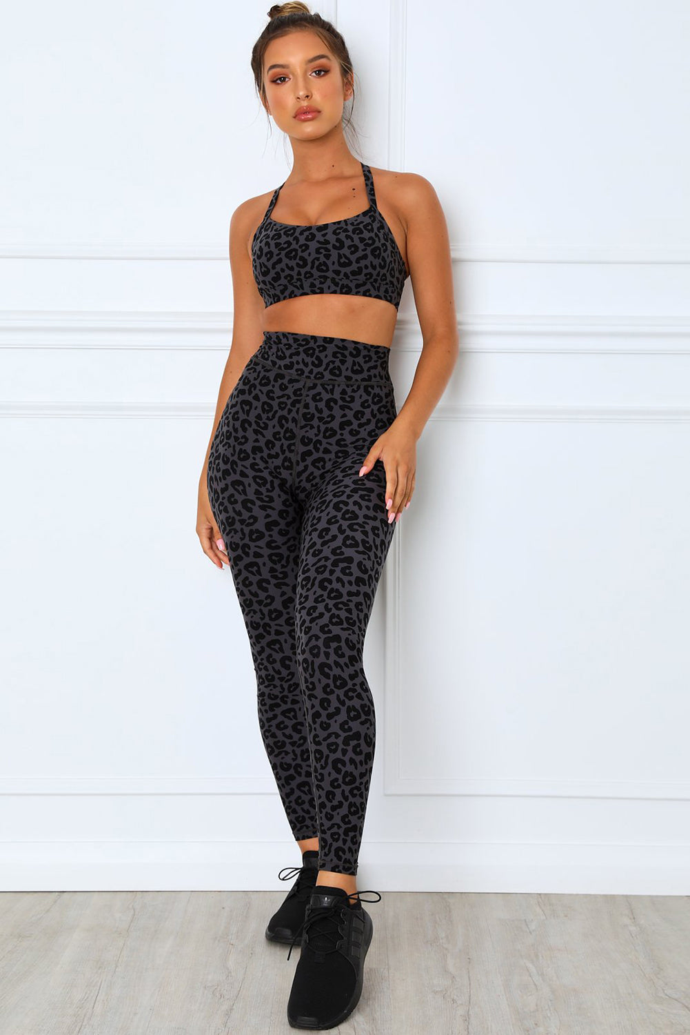Leopard Sports Bra and Legging Set