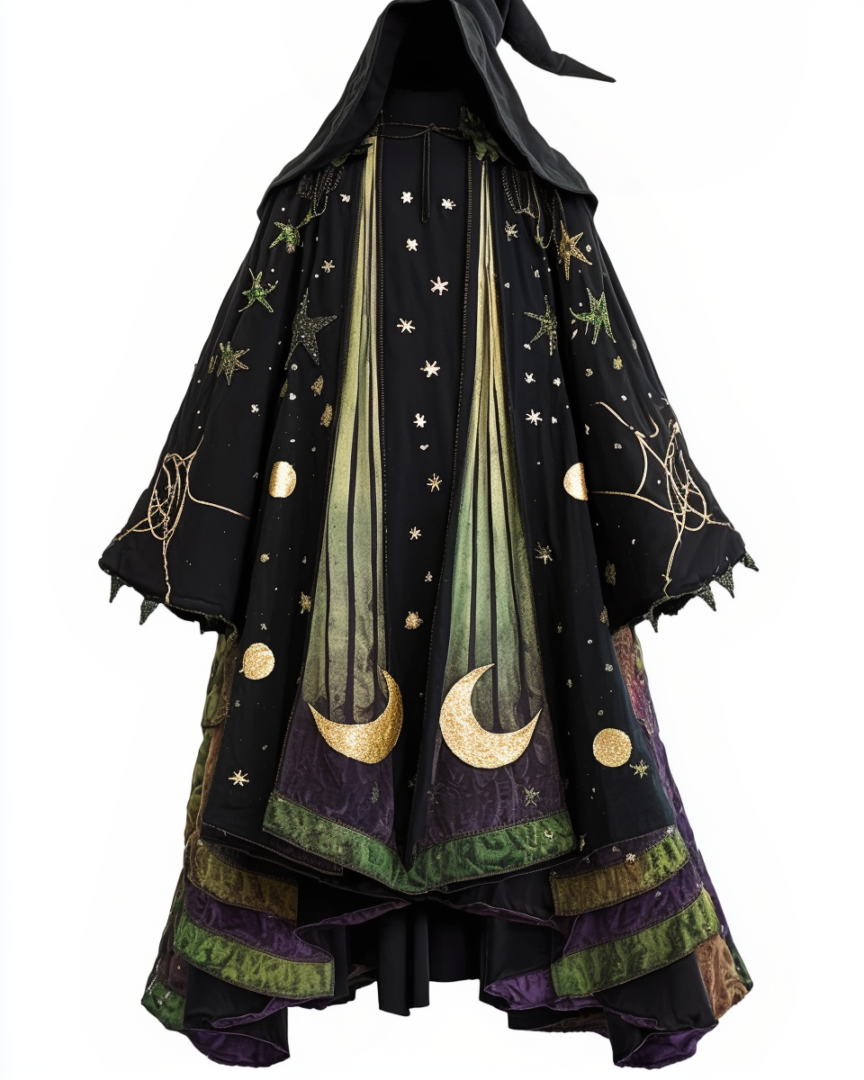The moon and The stars long wizard cape 5465