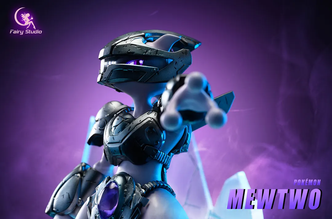 Legendary Pokemon Series Armor Mewtwo with LED - Pokemon Resin Statue ...