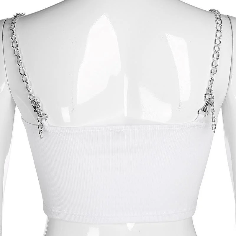 WIRE CHAIN CROP TOP