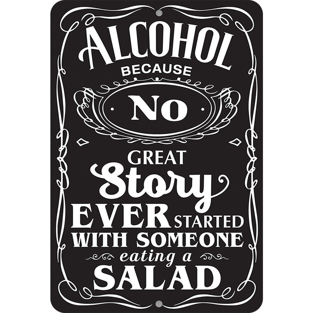 Alcohol Calligraphy - Metal Tin Signs(8*12Inch/12*16Inch)