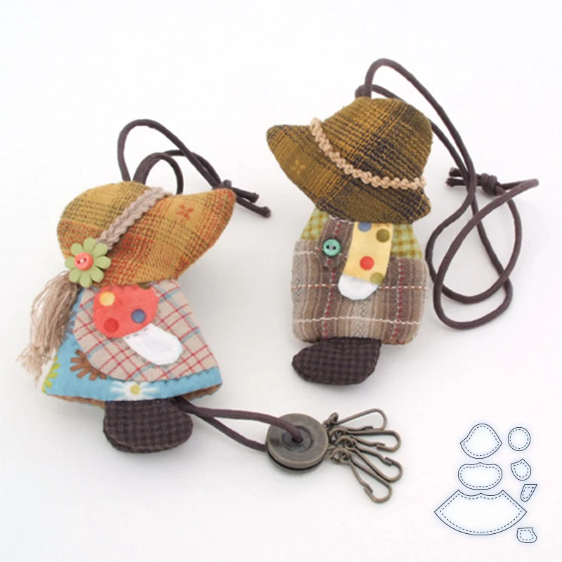 Sunbonnet Babies Key Holder Template Set - With Instructions