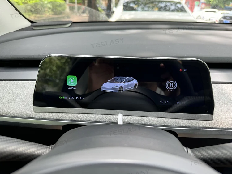 Teslasy Model 3 Y 9 6 Inch Carplay Instrument Cluster Head Up Display