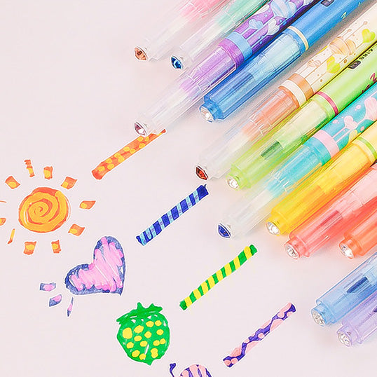 12 Color Magic Color Changing Pen Highlighter