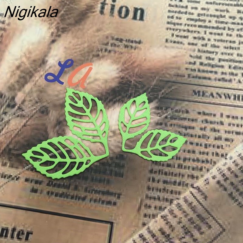 Nigikala Metal Cutting Dies Stencil Mint Leaf Decoration Scrapbooking ...