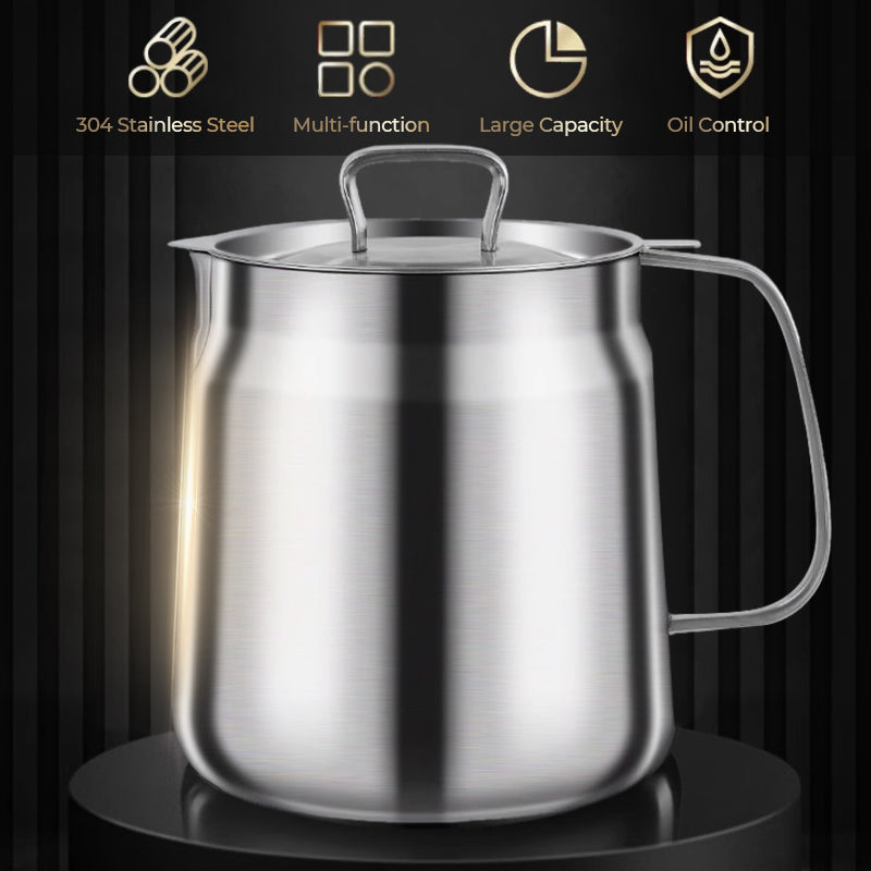 Multi-Function Large Capacity Stainless Steel Oil Filter Container ...