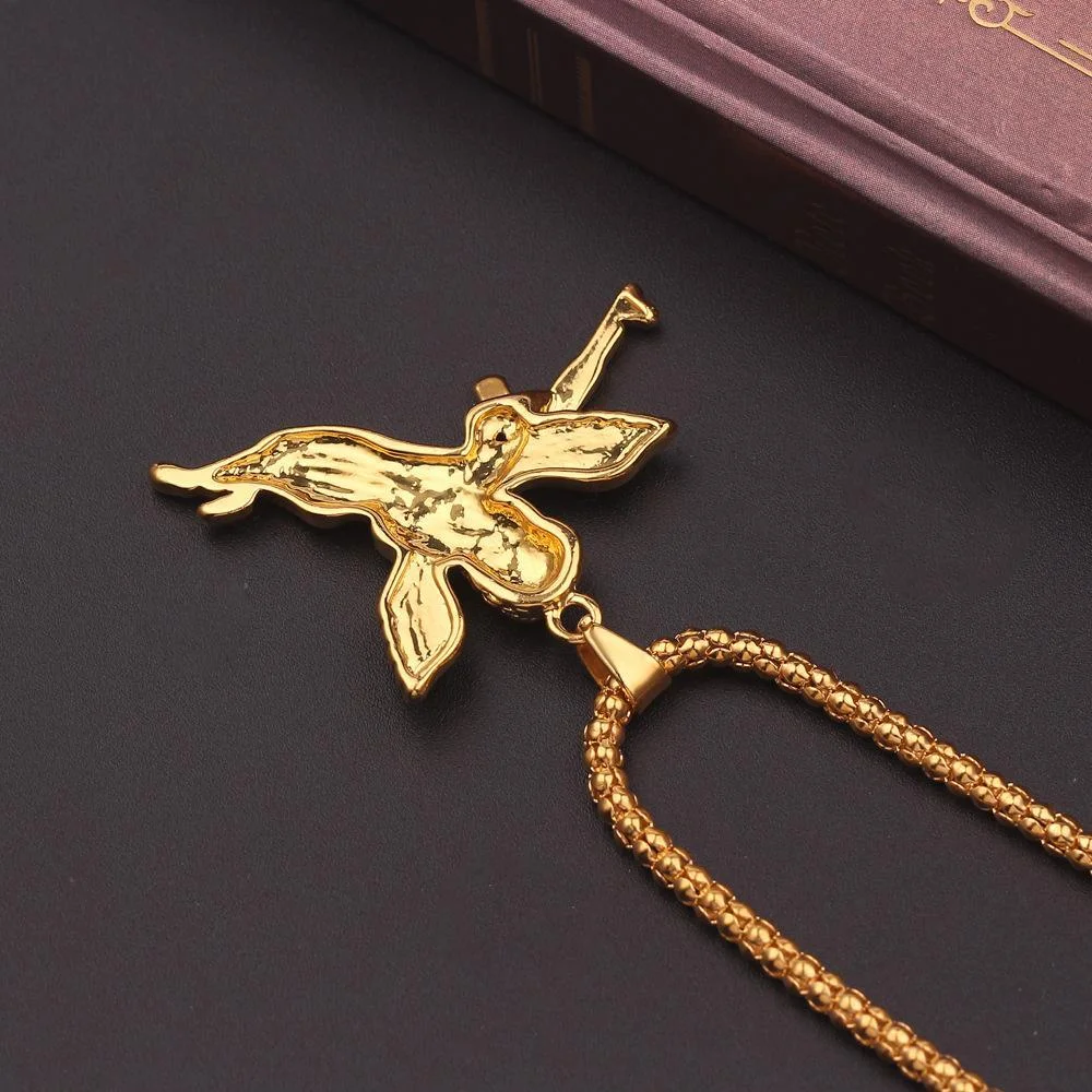 MACHINE GUN ANGEL PENDANT NECKLACE