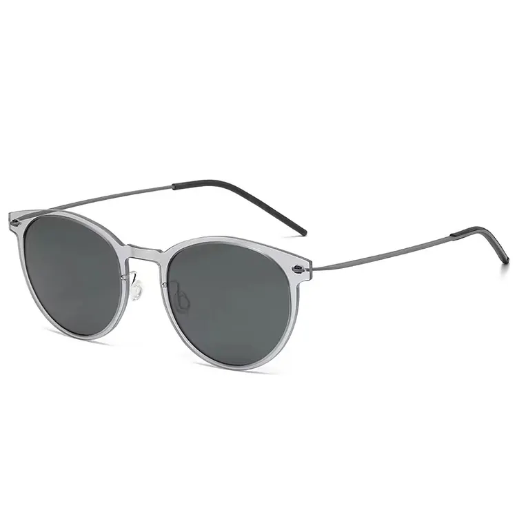Screwless Ultralight Polarized Sunglasses Men Women Round Sun Glasses ...