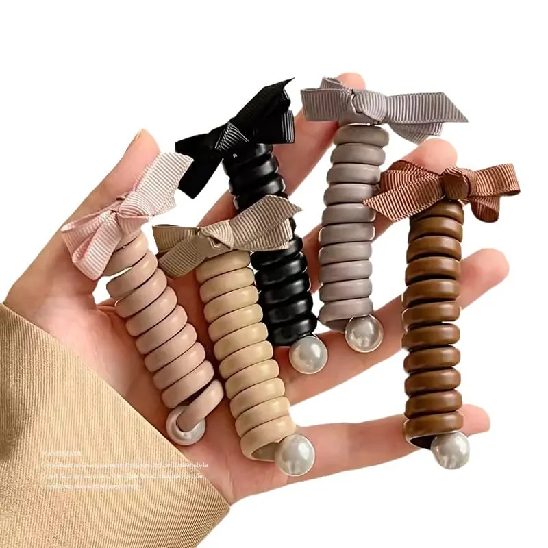 🎀Bowknot Braided Telephone Wire Hair Bands