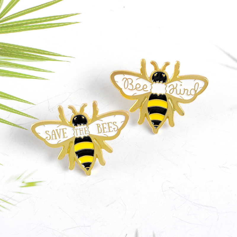 Bee Kind Save The Bees Pin Honey Bee Yellow Soft Enamel Lapel Pin ...
