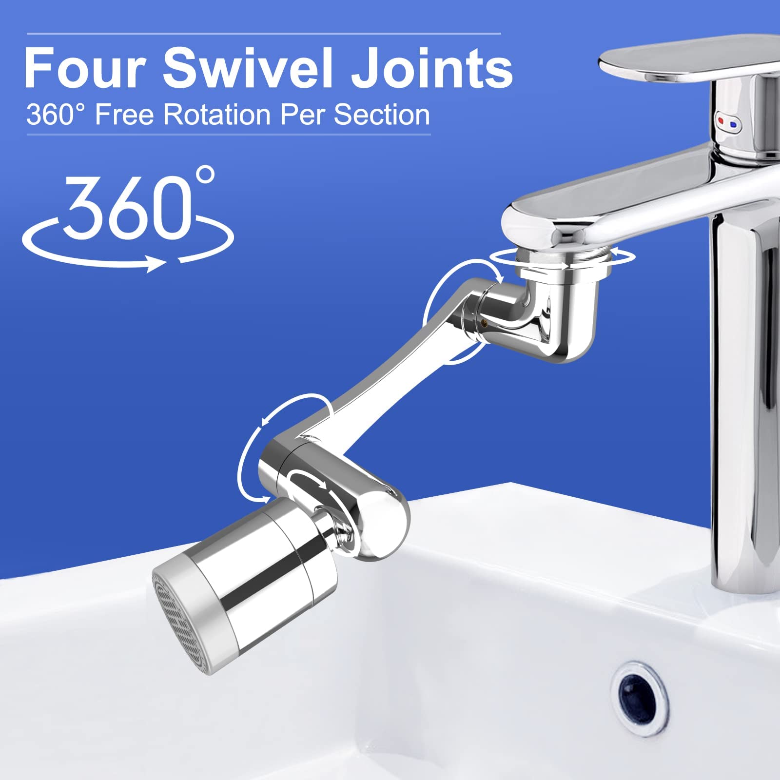 Universal Rotating Robotic Arm Faucet