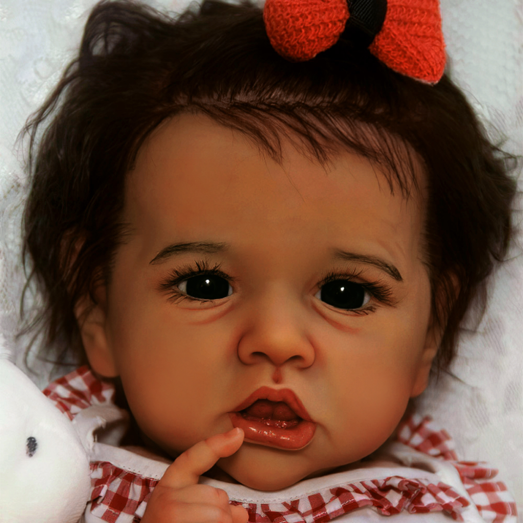 [Black Reborn Baby Dolls] Handmade African American 12'' Mignon ...