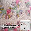 Crazy Fan Quilt Template Cutting Ruler Set - 3PCS (With Instructions)