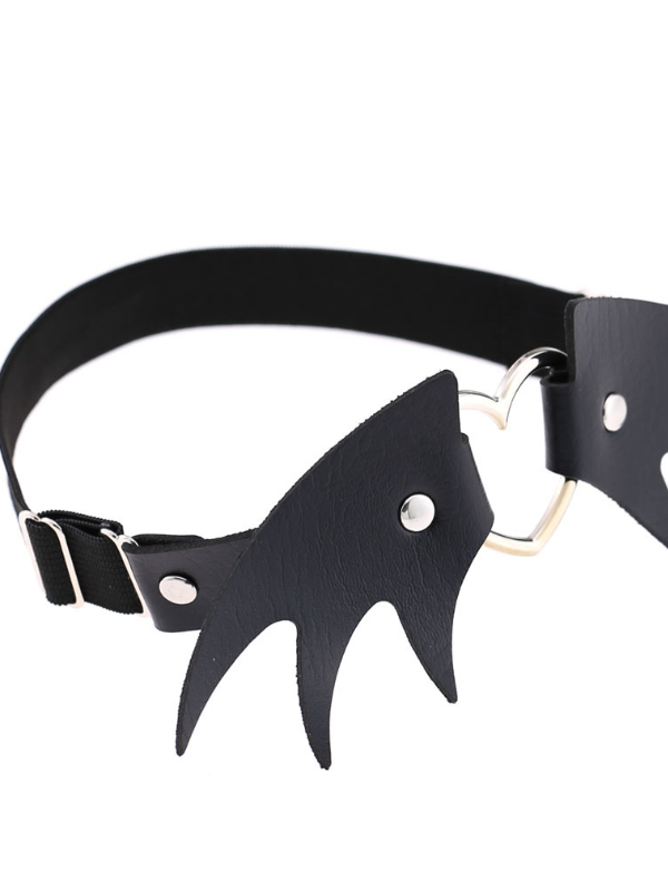 Angel Wings Heart Metal Pattern Stretchable Garter