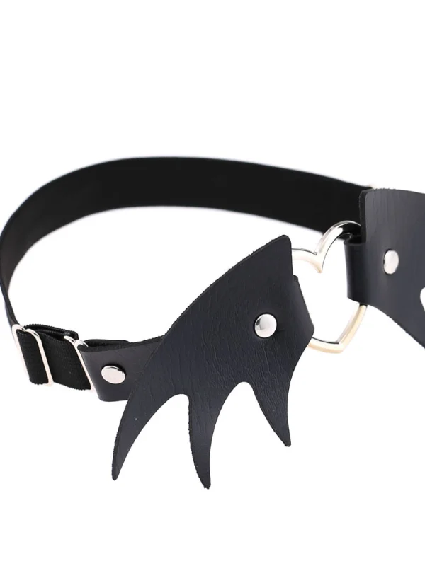 Angel Wings Heart Metal Pattern Stretchable Garter