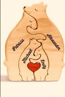 Woodoo Bear Family Puzzle