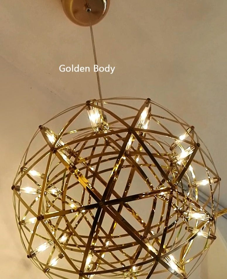 Modern Brief Loft Spark Ball LED Pendant Light Fixture Firework Ball ...