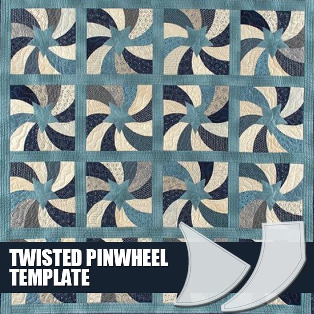 Twisted Pinwheel Template Cutting Ruler