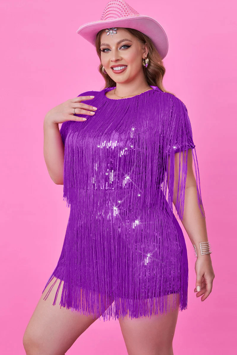 Plus Size Sparkly Sequin Dresses | Xpluswear