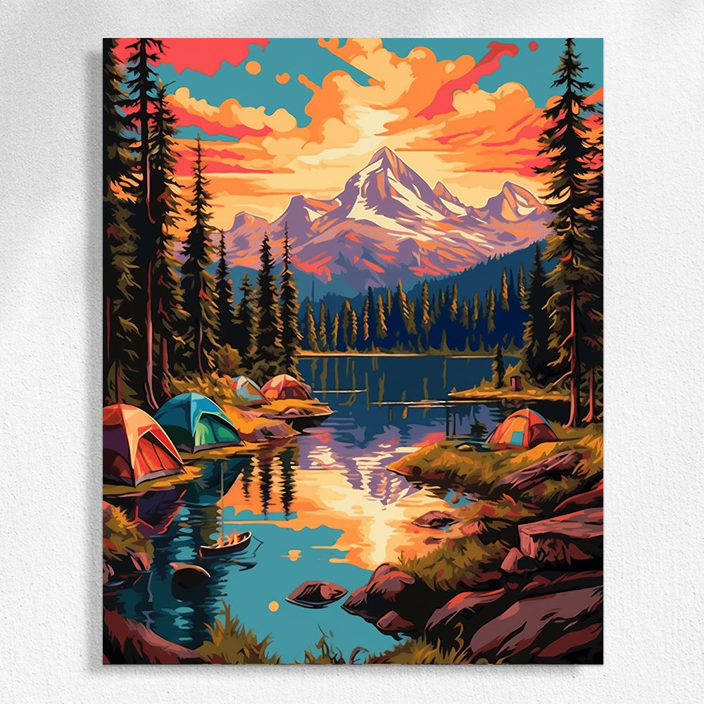 Landscape Camping Dreams paint by numbers|best paint by numbers|