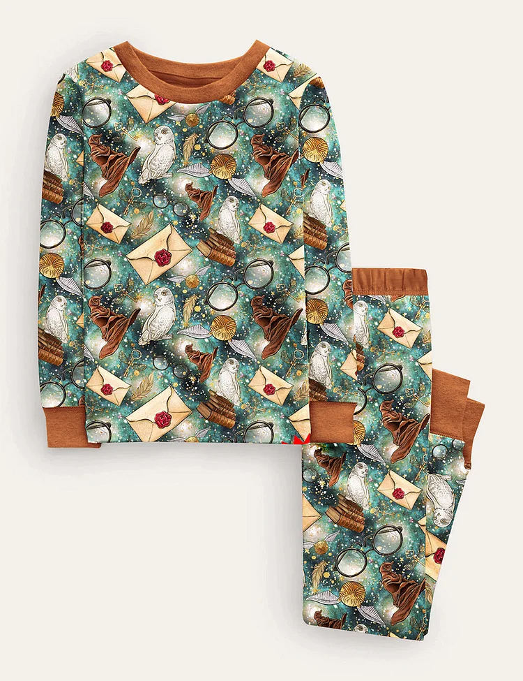 Kid's Wizard Owl Magic Pajama Set