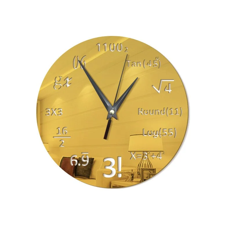 Nigikala Creative Wall Clock Mathematics Blackboard Pop Quiz Clock ...