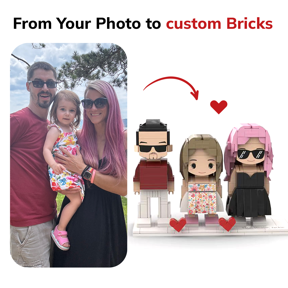 Custom Brick Set From Your Favorite Photo, Perfect Memory Gift For ...