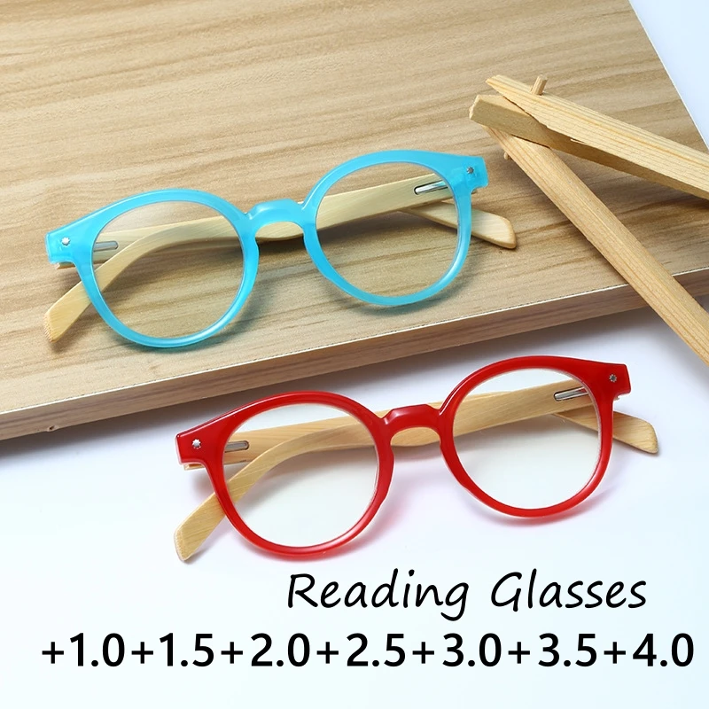 Ladies Wooden Templets Reading Glasses Men Women Ultralight Far-sighted ...