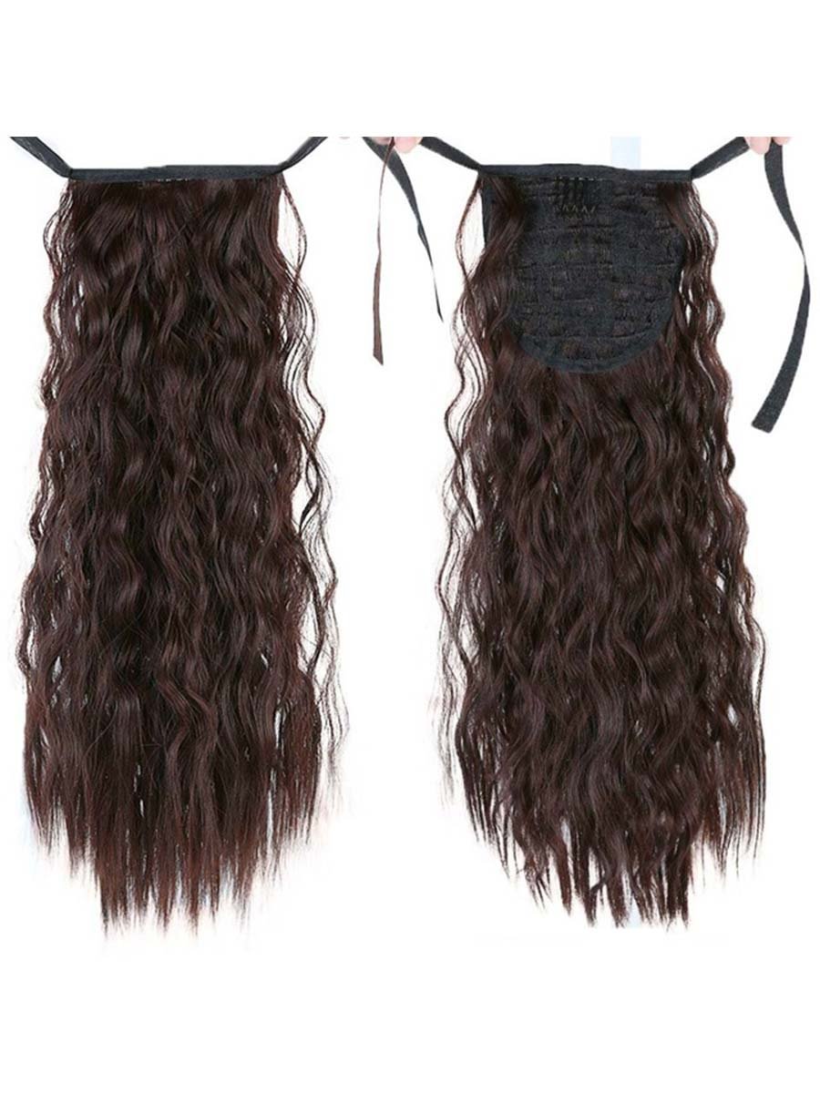 Extension Wig Long Curly Drawstring Ponytail