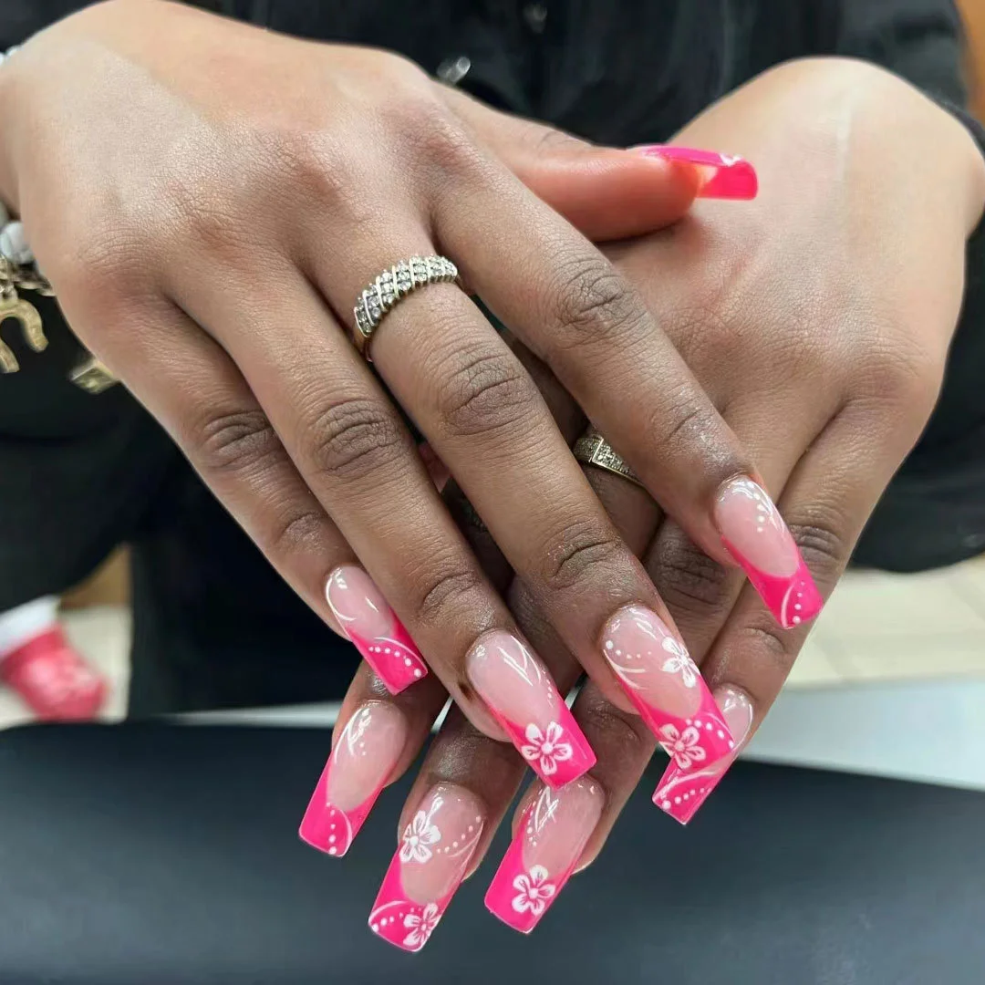 Churchf Churchf 24 Pieces Of Fake Fingernails With Rectangular Spice ...