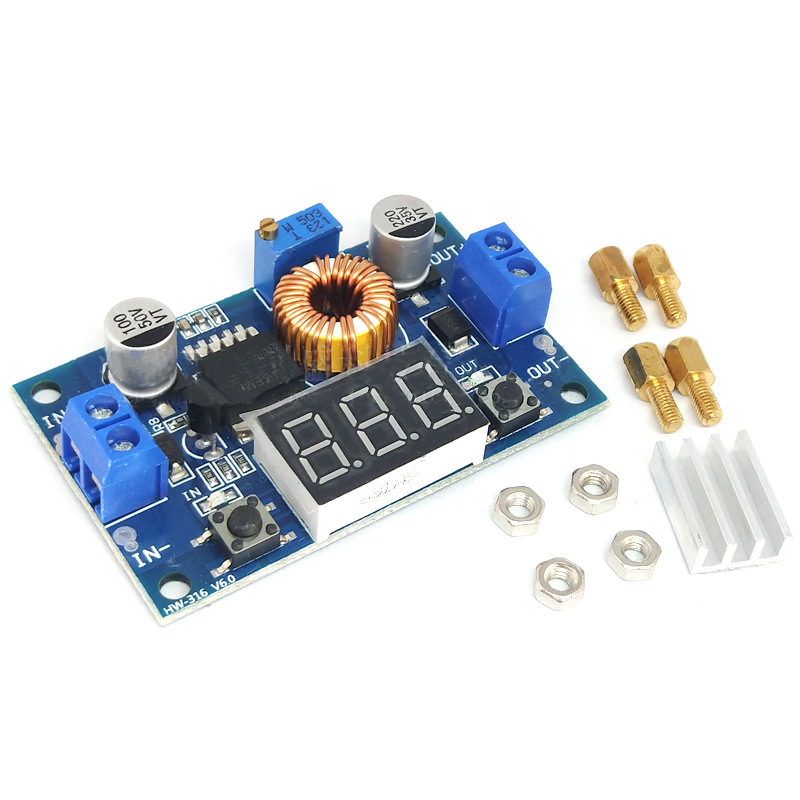 XL4015E adjustable Buck module 5A high power 75W with voltage display ...