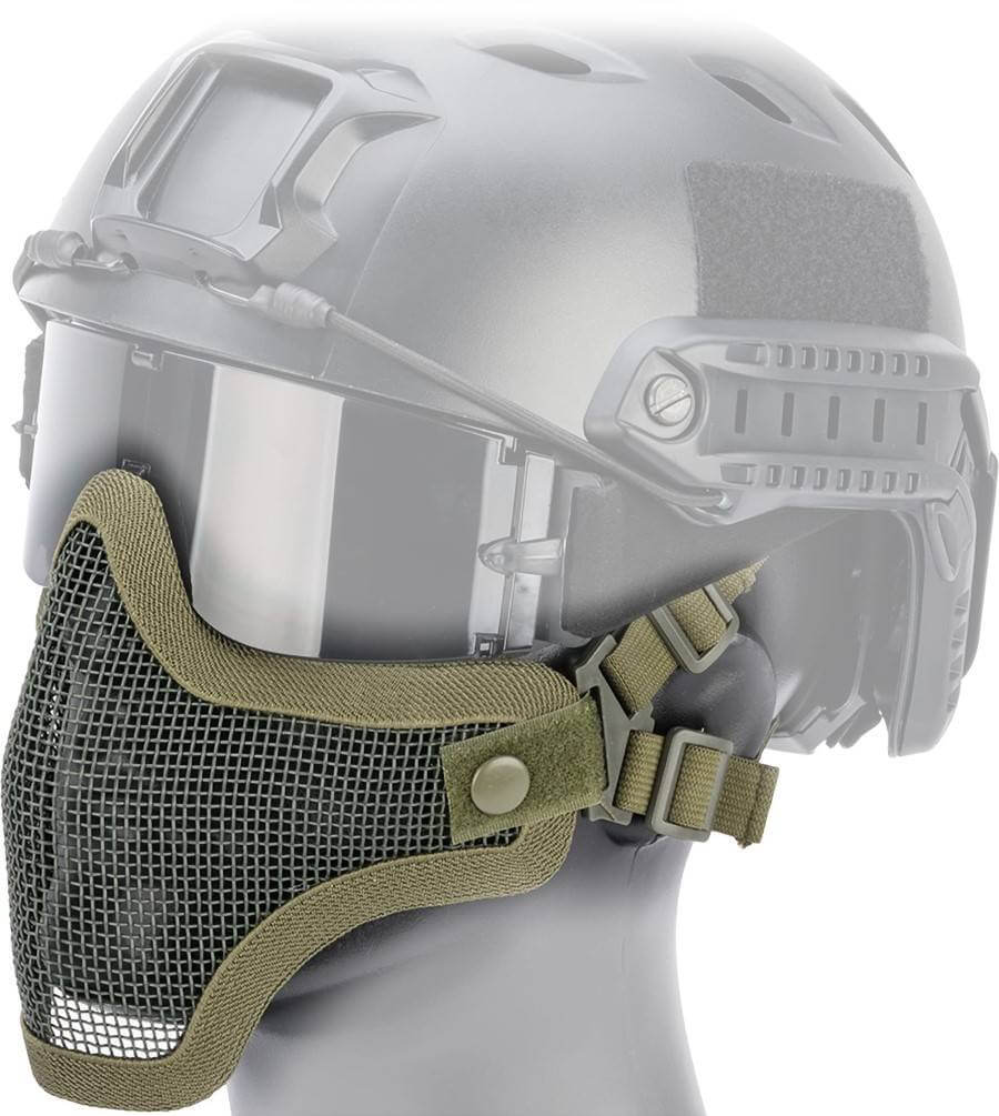 Striker V1 Steel Mesh Face Mask Carbon Steel Lower Face Guard for Mouth ...