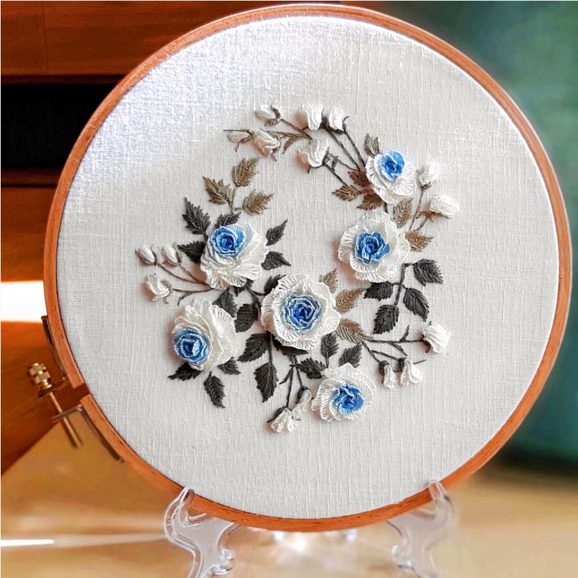 Climbing Rose Embroidery Kit