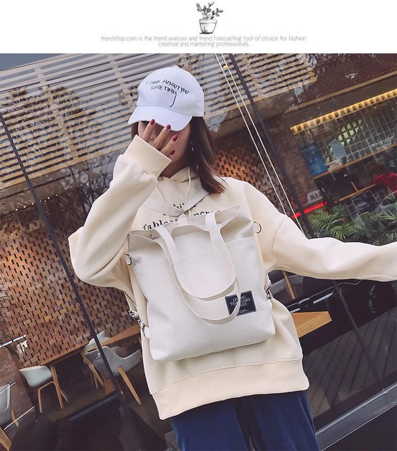 Patch Double Pocket Tote Bag