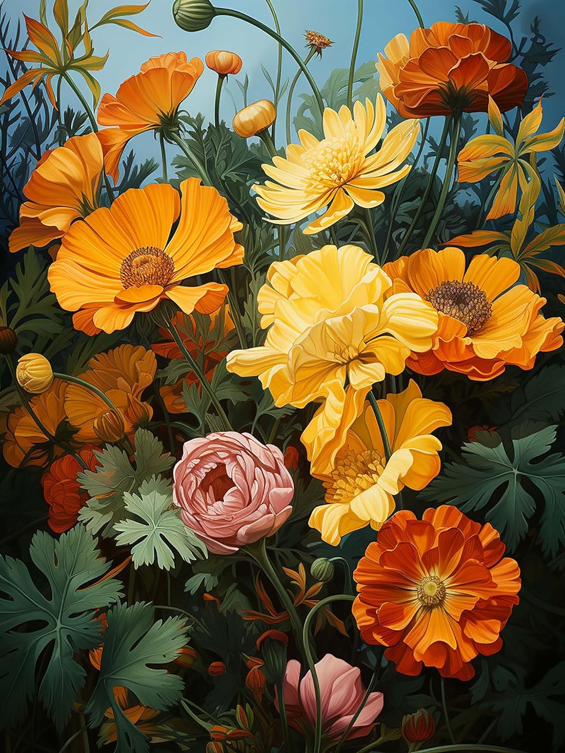 DIY Painting By Numbers | Flowers - 40*50cm